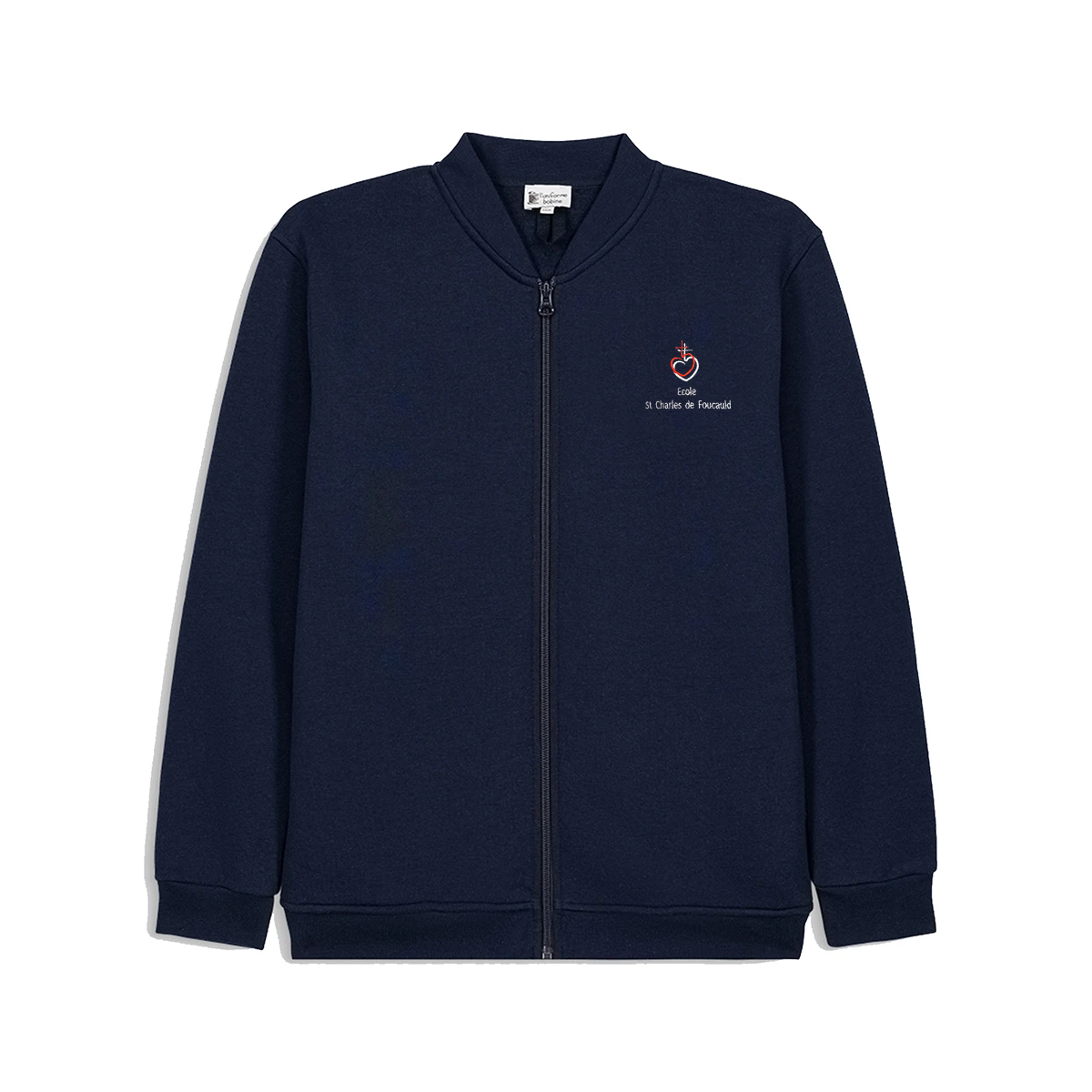 St Charles de Foucauld - Gilet Teddy Zippé - Marine